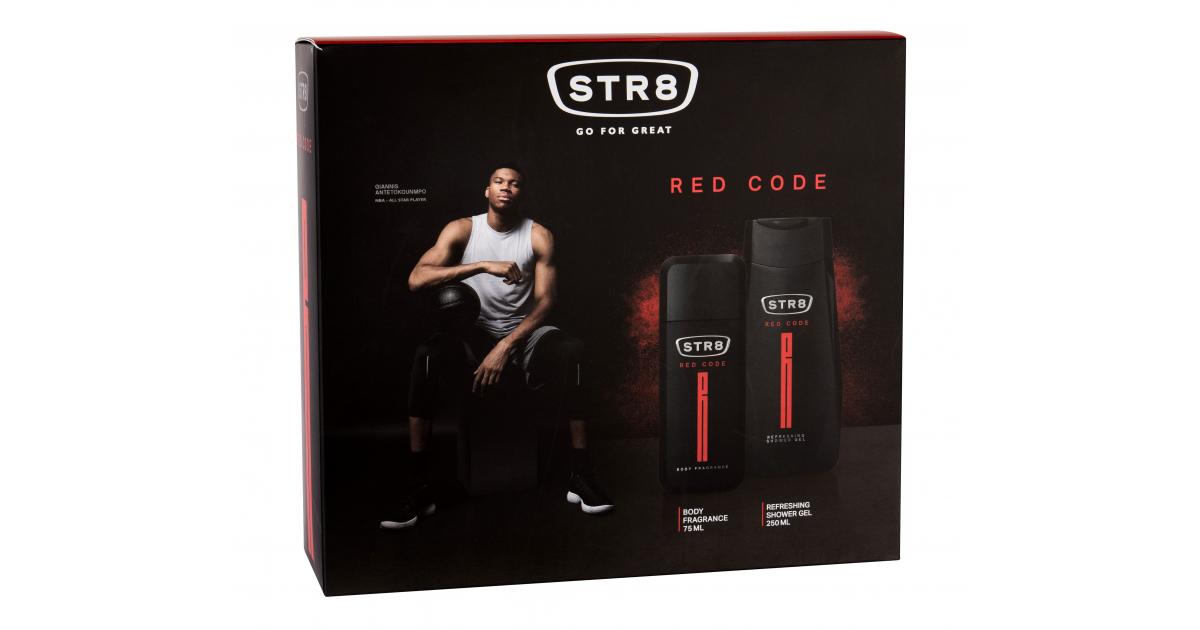 STR8 Red Code Set cadou deodorant 75 ml +gel de dus 250 ml | Parfimo.ro