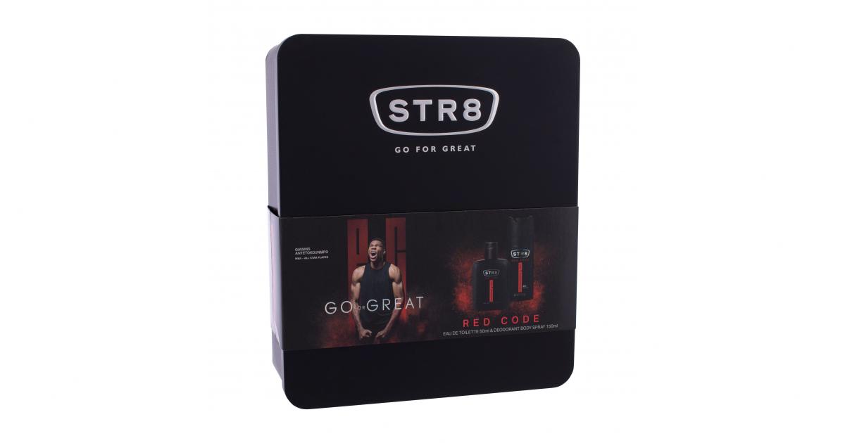 STR8 Red Code Set cadou apă de toaletă 50 ml + deodorant 150 ml | Parfimo.ro