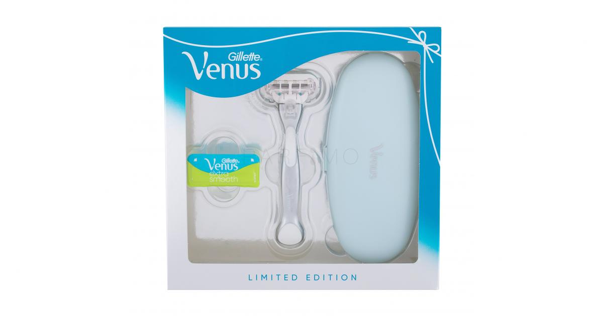 Gillette Venus Extra Smooth Platinum Set cadou 1 aparat de ras cu lamă ...