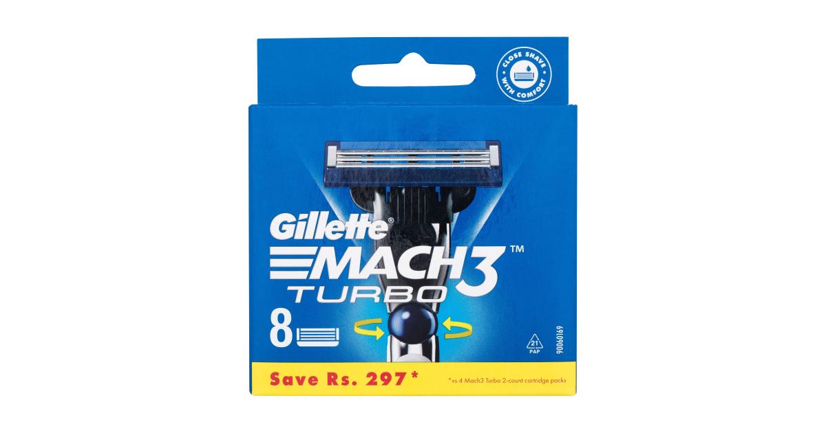 Gillette Mach3 Turbo Rezerve lame pentru bărbați Set | Parfimo.ro