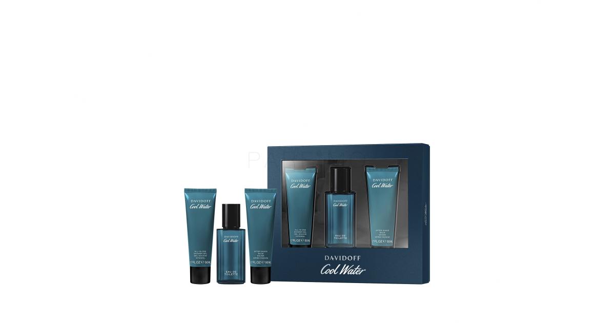 Davidoff Cool Water SET1 Set cadou EDT 40 ml + Gel de dus 50 ml + Balsam dupa barbierit 50 ml ...