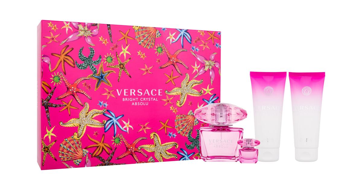 Versace Bright Crystal Absolu Set cadou Apă de parfum 90 ml + gel de ...