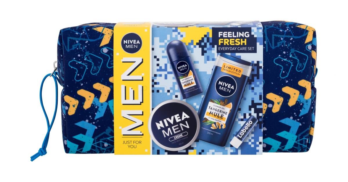 Nivea Men Feeling Fresh Set cadou Gel de dus Men Tangerine Mule 250 ml ...