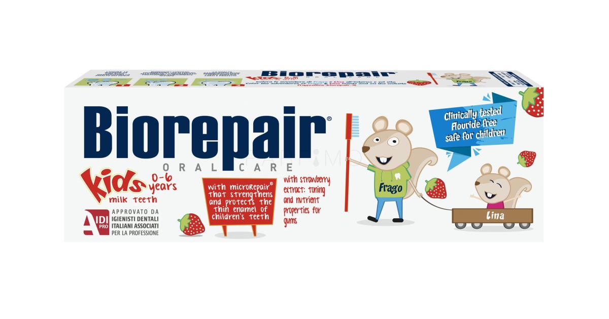 Biorepair Kids 0-6 Strawberry Pastă de dinți pentru copii 50 ml ...