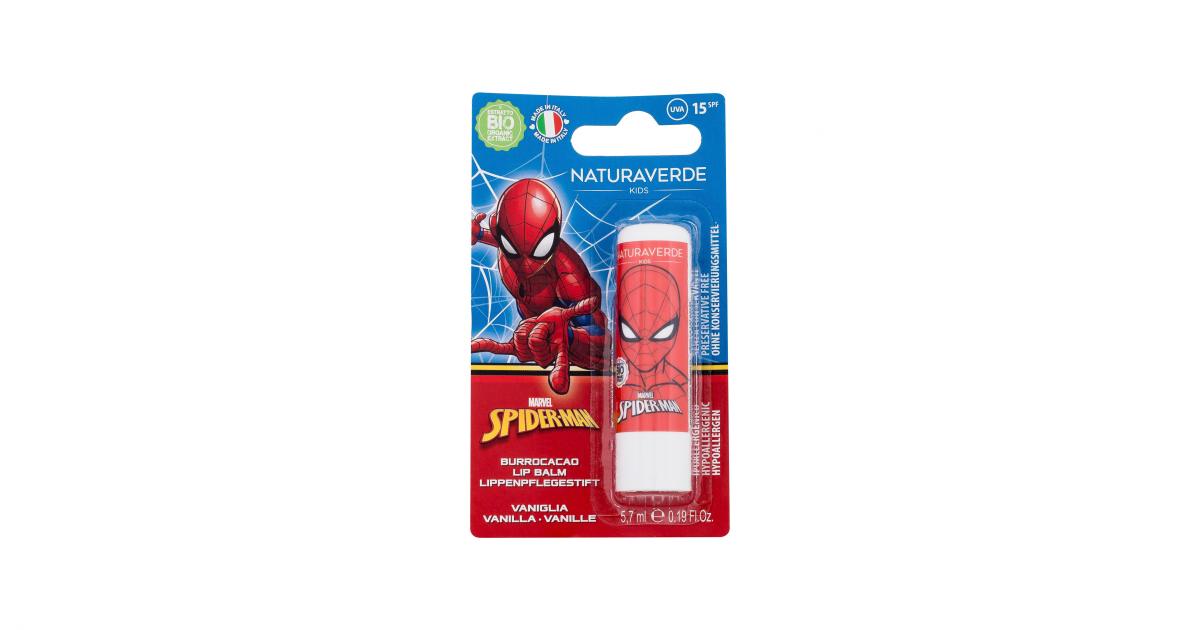 Naturaverde Spider-Man Lip Balm Balsam de buze pentru copii | Parfimo.ro