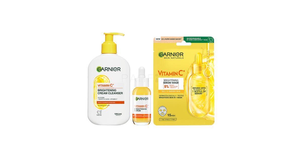 Set Ser facial Garnier Skin Naturals Vitamin C Brightening Super Serum ...