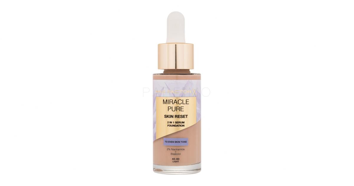 Max Factor Miracle Pure Skin Reset 2in1 Serum Foundation Fond de ten ...