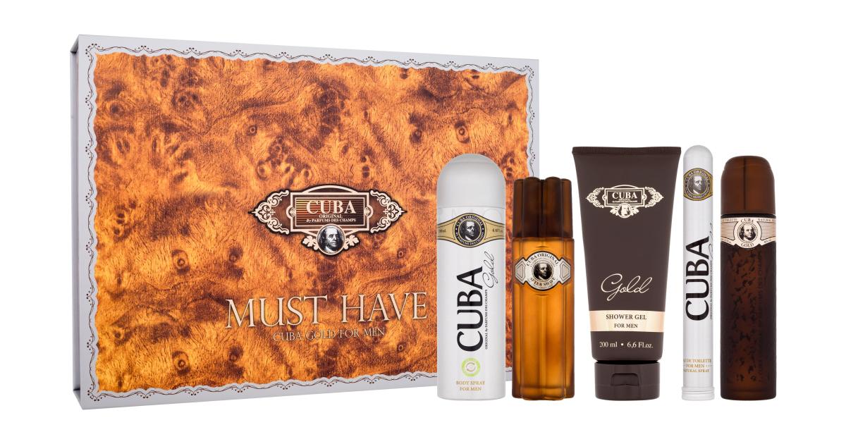 Cuba Gold Set cadou EDT 100 ml + Lotiune dupa barbierit 100 ml + Gel de ...