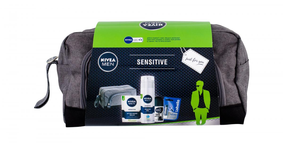 Nivea Men Sensitive Set cadou Balsam dupa barbierit 100 ml + Gel de ...