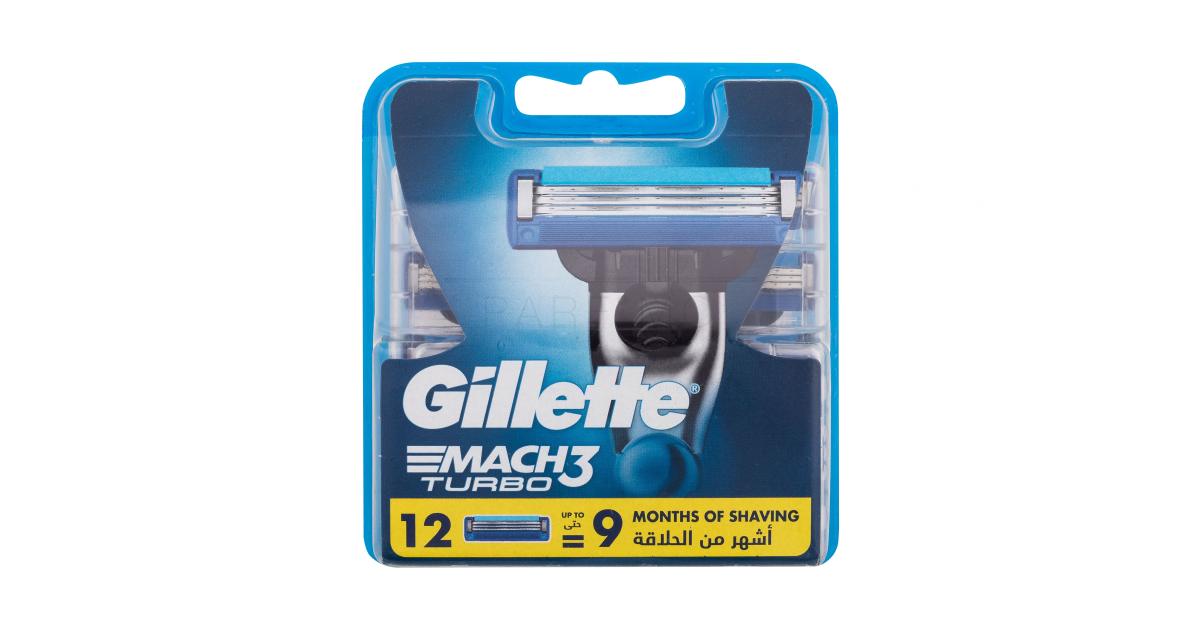 Gillette Mach3 Turbo Rezerve lame pentru bărbați | Parfimo.ro