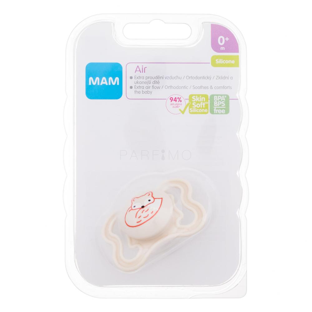 MAM Air Silicone Pacifier 0m+ Fox Suzete pentru copii 1 buc | Parfimo.ro
