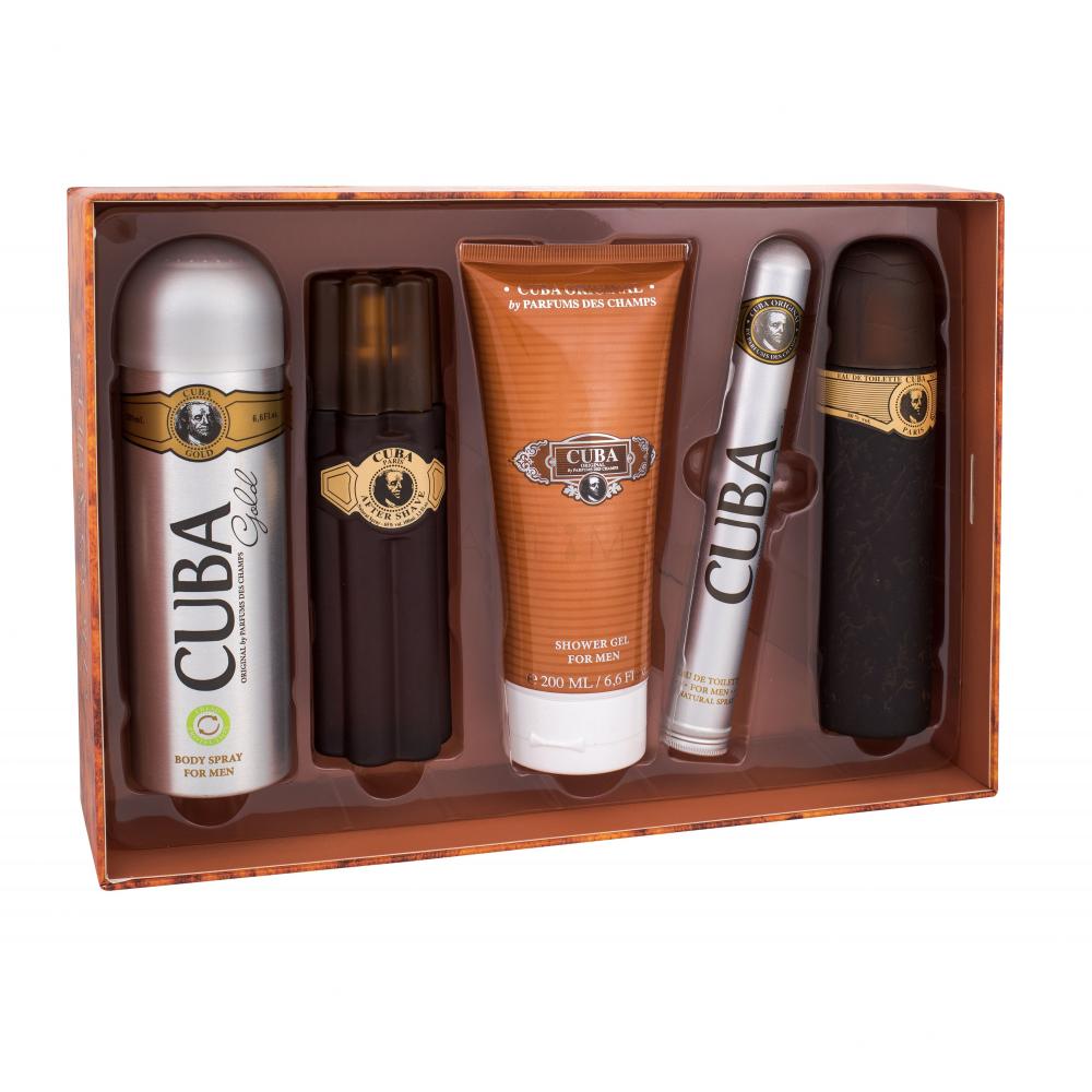 Cuba Gold Set cadou EDT 100 ml + Lotiune dupa barbierit 100 ml + Gel de ...